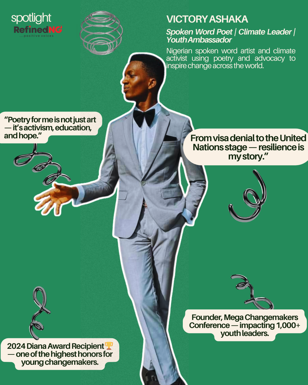 Meet Victory Ashaka: Poet, Climate Leader & Global Changemaker - RefinedNG